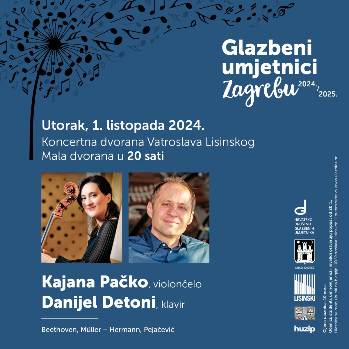 Glazbeni umjetnici Zagrebu 2024 - 2025 Duo Pačko&Detoni - HDGU